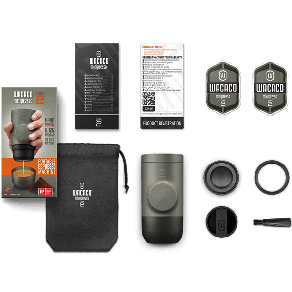 Wacaco | Minipresso GR2 | Smallest Portable Espresso Maker
